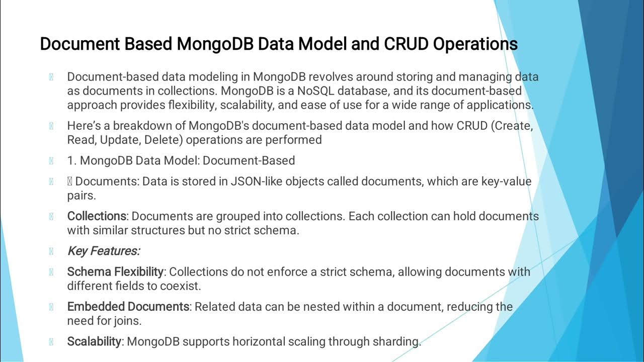 Unit-5/ Document Based MongoDB Data Model and CRUD Operations - YouTube