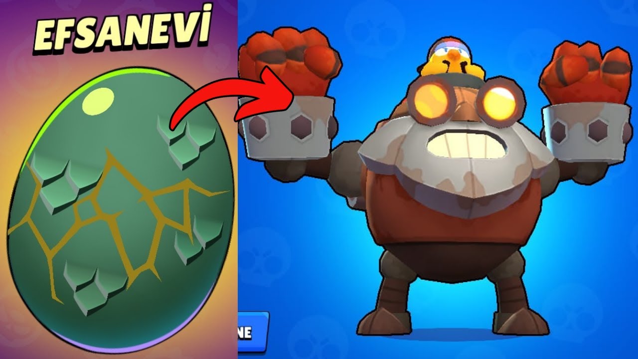 EFSANEVİ YUMURTADAN ROBO MİKE 😎 Brawl Stars - YouTube