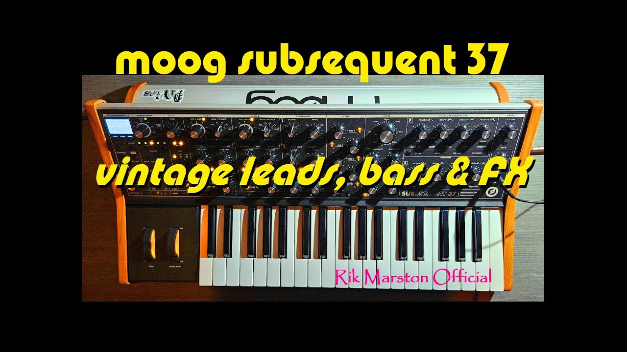 Moog Subsequent 37 Vintage Leads Bass FX Analog Synthesizer Minimoog ...