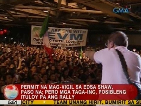 UB: Permit na mag-vigil sa EDSA Shaw, paso na; pero mga taga-INC ...