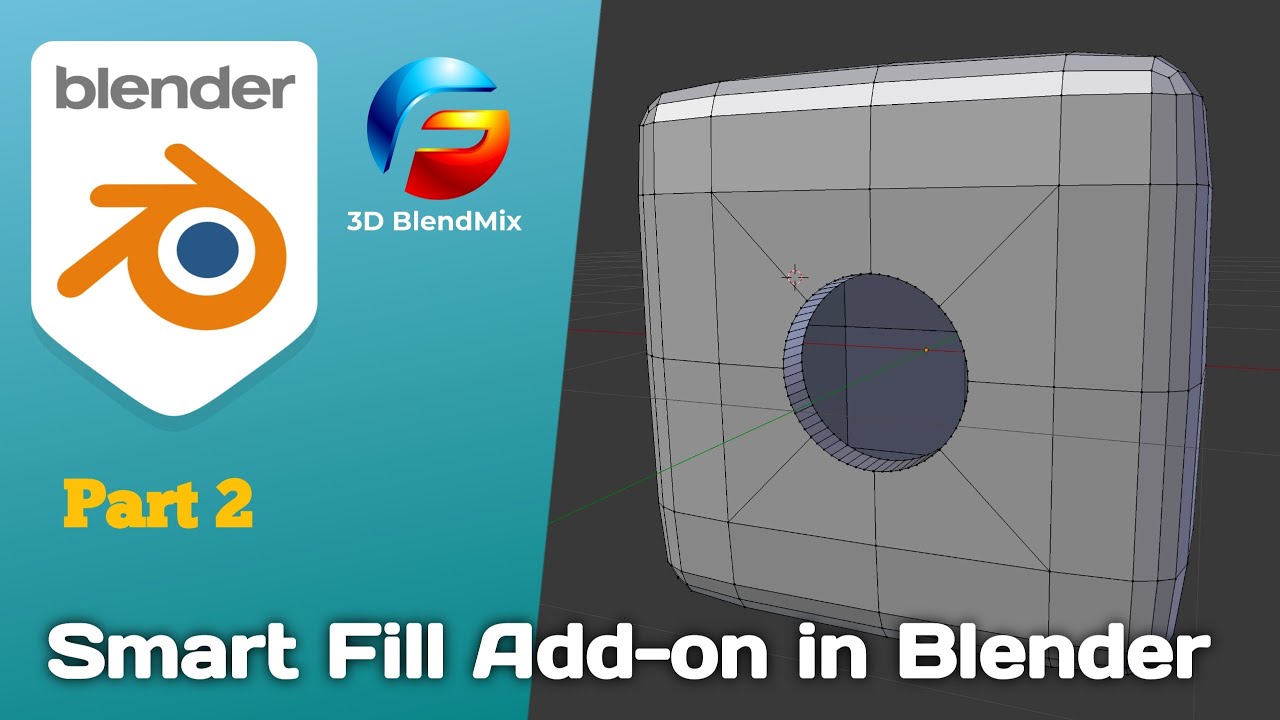 Smartfill addon in blender part 2 - YouTube