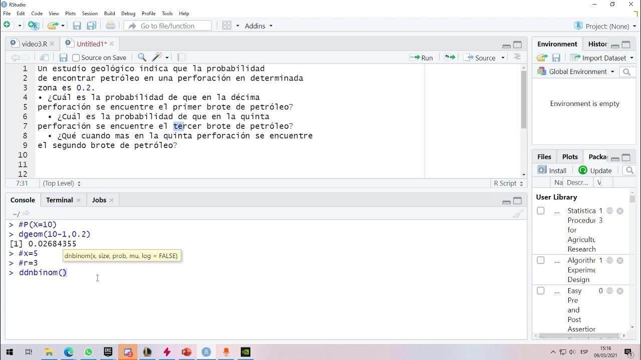 Como entender y realizar ejercicios de Binomial negativa con RStudio ...