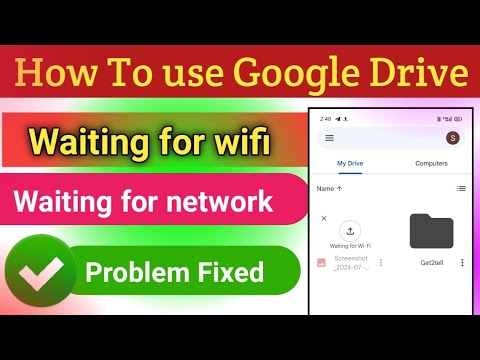 Waiting For Wifi Google Drive | Google Drive Uploading Problem solve | waiting for upload ...