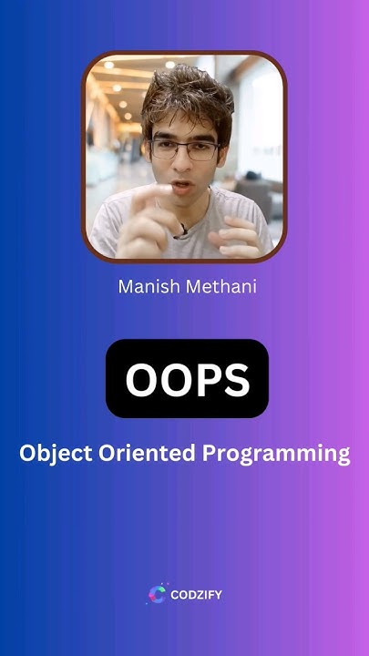 Object Oriented Programming In 6 Minutes Programming With Codzify Youtube