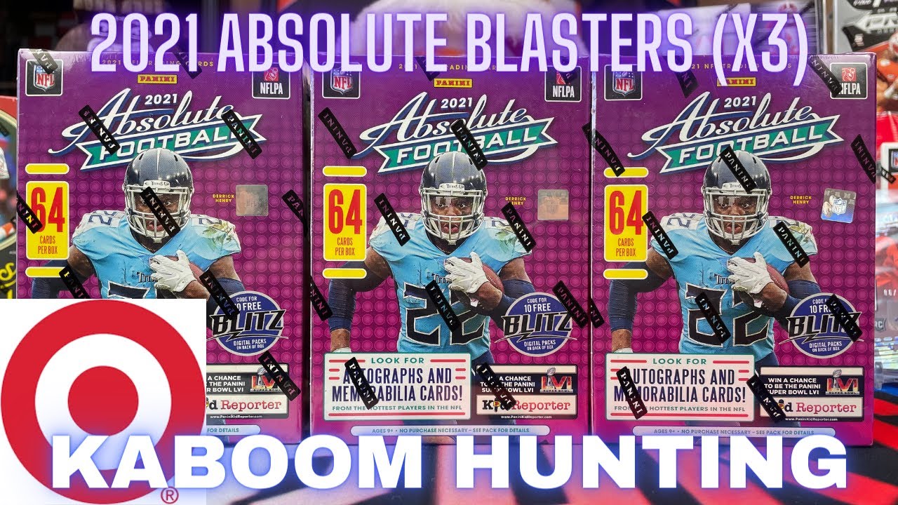 2021 Panini Absolute Football Blaster Boxes (X3). Kaboom Hunting ...