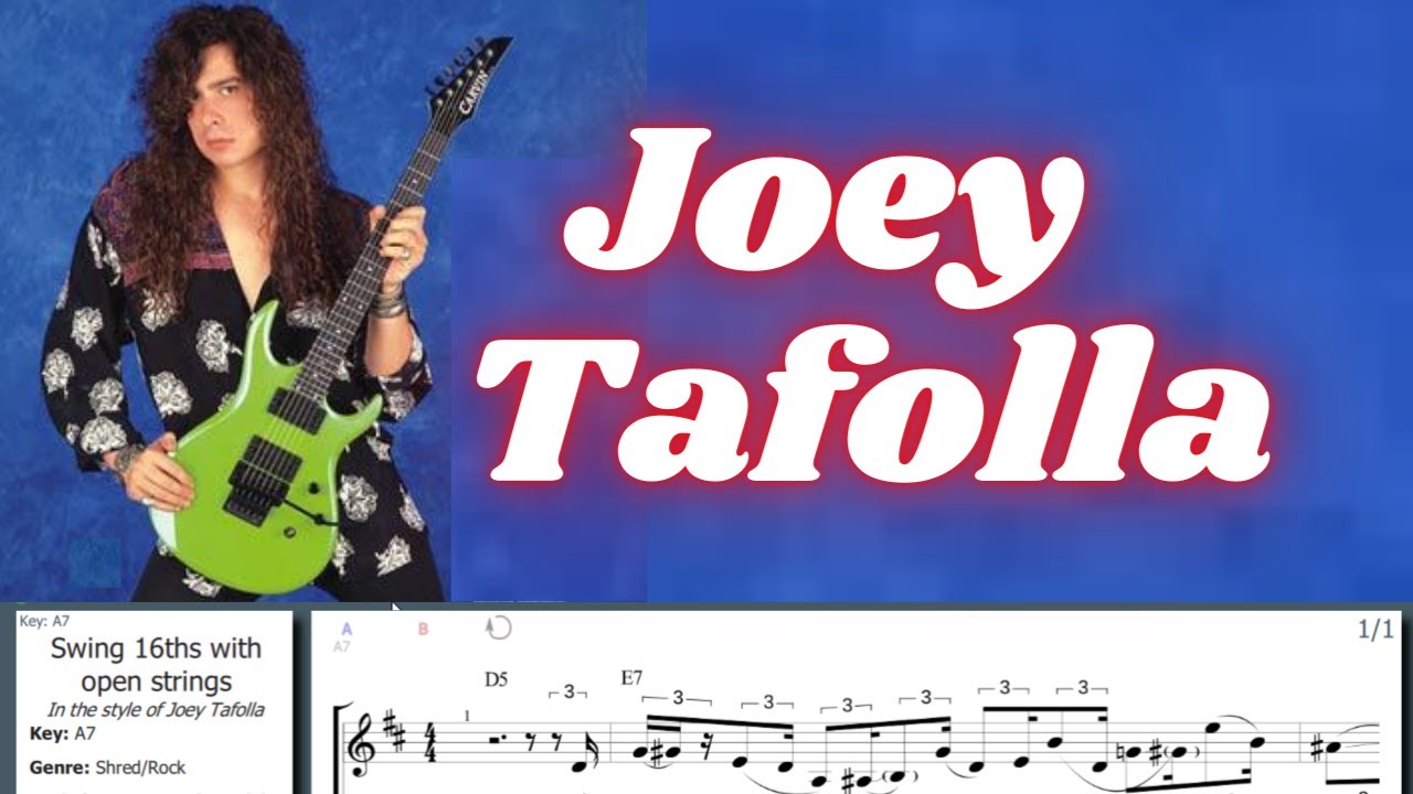 Joey Tafolla - KILLER 80s Mixolydian swing 16ths - YouTube