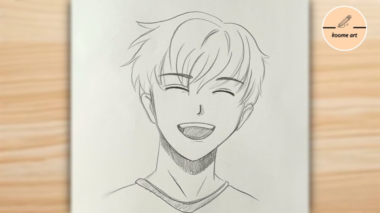Easy cute anime boy drawing step by step | pencil drawing tutorial for ...