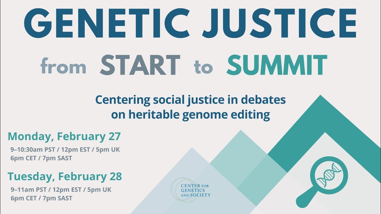 Genetic Justice from Start to Summit, Part 1 - YouTube