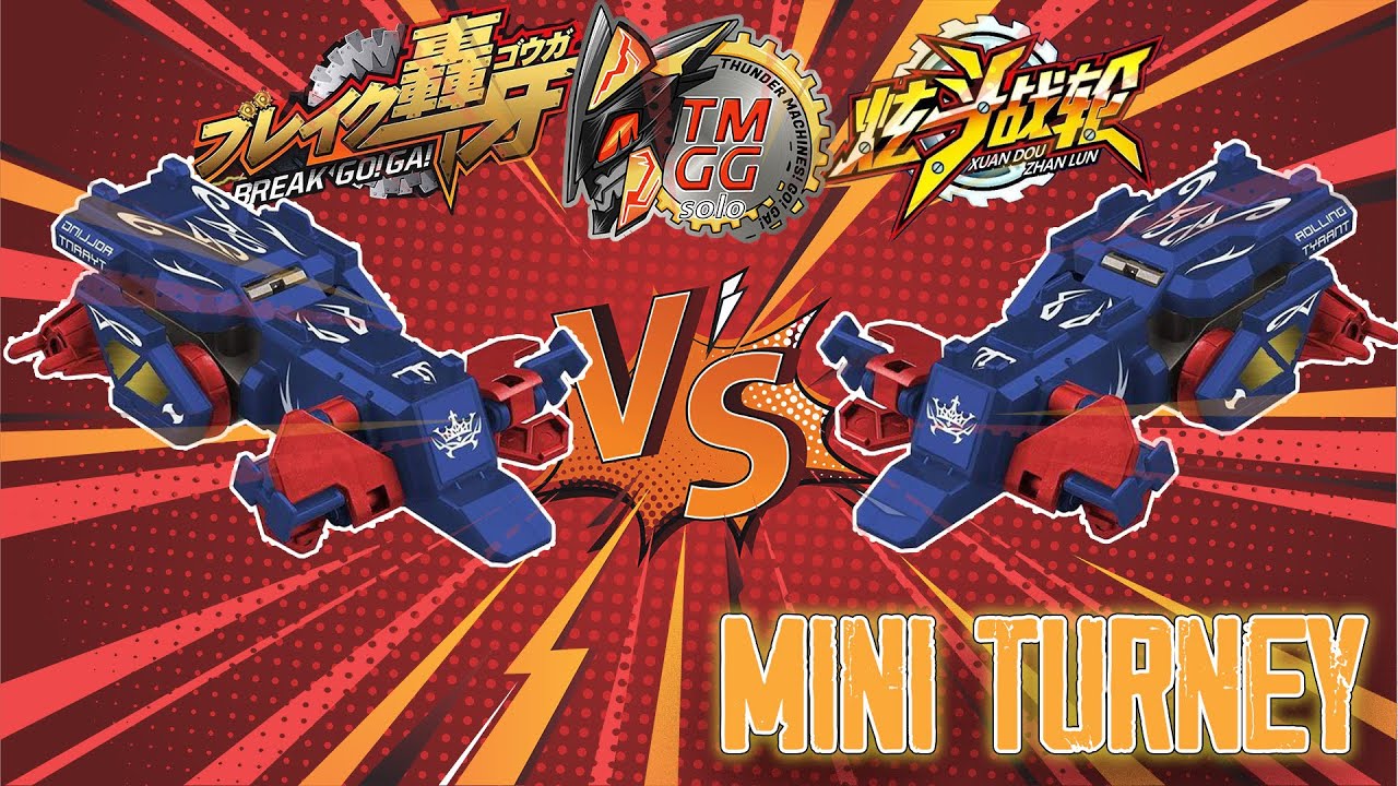 BYE HIGH SPEED! ROLLING TYRANT VS ROLLING TYRANT | Mini Turney | Thunder Machines Break Go Ga ...