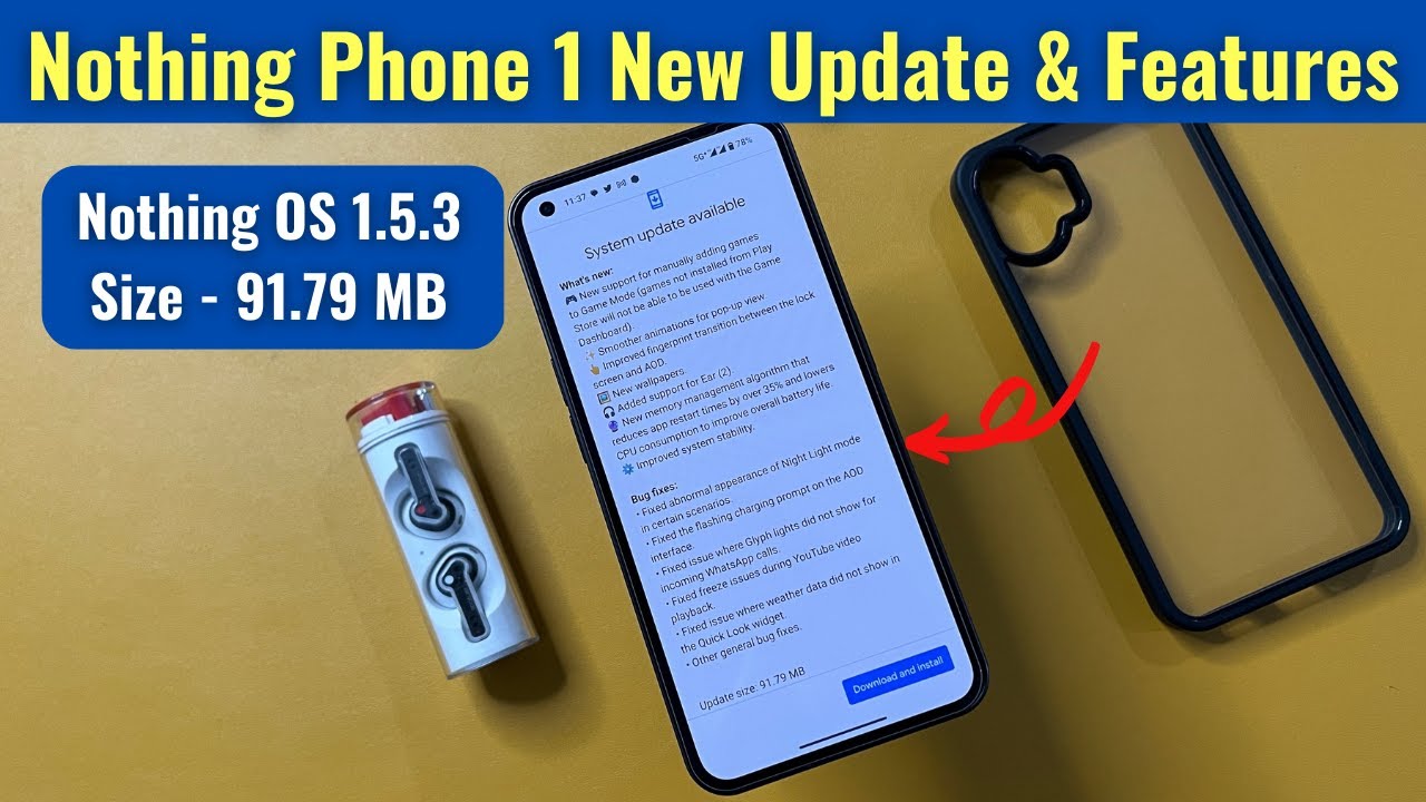 Nothing phone 1 New Update & Features - Nothing OS 1.5.3 Review - YouTube