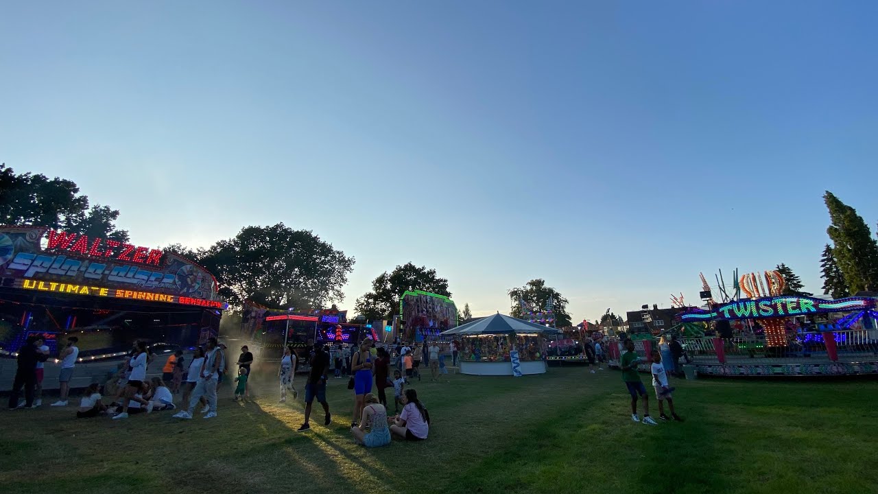 Kettering Feast Fair | John Thurston and son Funfair | July 2023 - YouTube