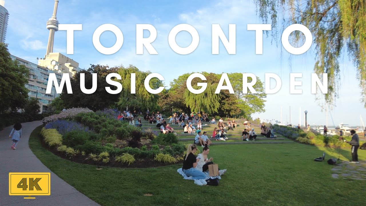[ 4k ] Toronto Walk - What will you see in Toronto Music Garden - June ...