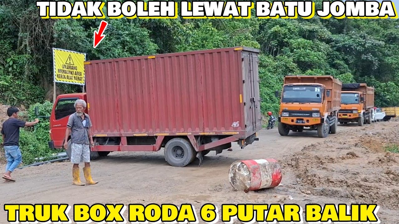 Tidak Boleh Lewat Batu Jomba Sipirok, Truk Canter Colt Diesel Box Roda ...