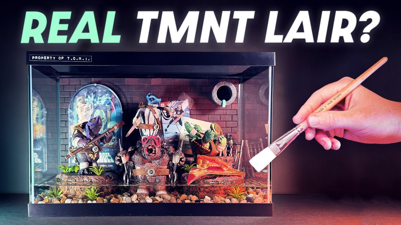 I Made a Lair for My Realistic (Clay) Ninja Turtles - YouTube