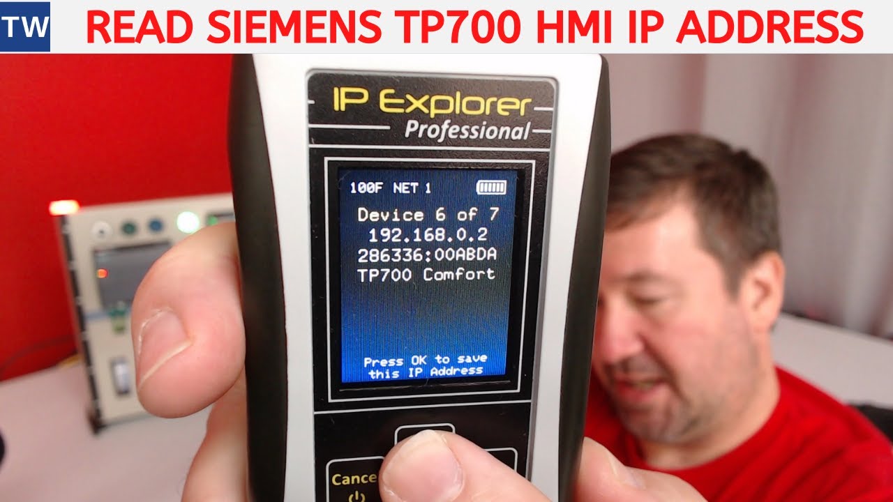 Read a Siemens TP 700 Comfort HMI IP Address - YouTube