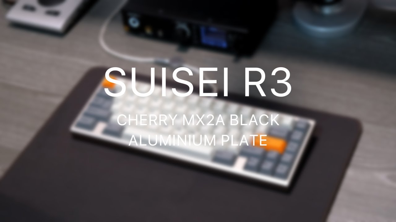 Suisei R3 Prototype typing sound I Aluminium Plate I Cherry MX2A Black ...