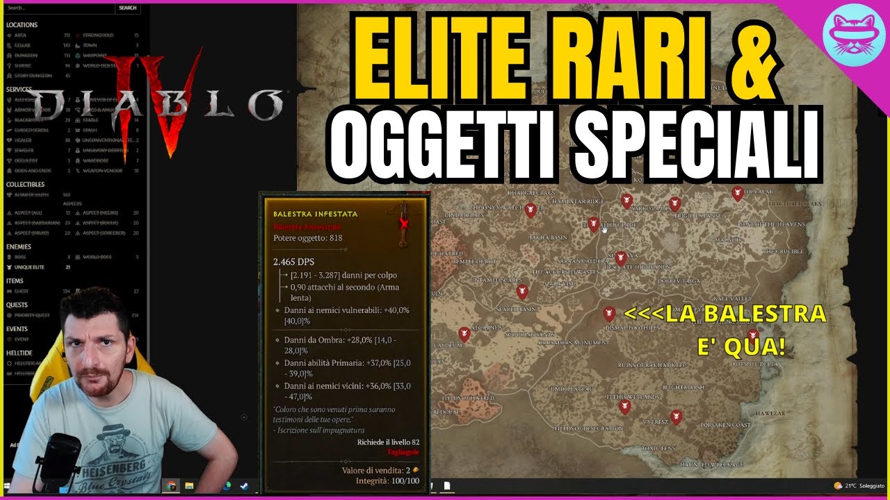 Diablo 4: Elite Unici, Oggetti Rari Unici Speciali e Mappa Interattiva [Guida Ita] - YouTube