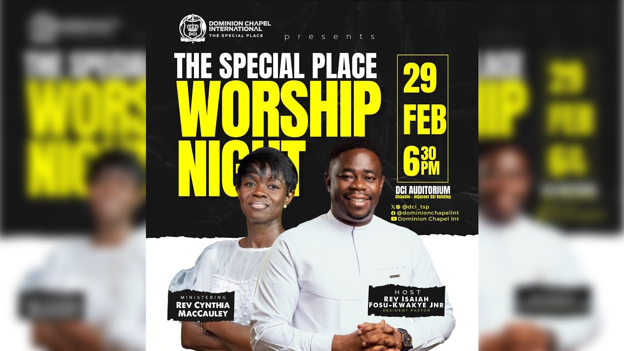 THE SPECIAL PLACE WORSHIP NIGHT || FEBRUARY EDITION 2024 || REV ...