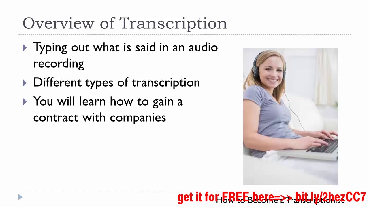 how to become a transcriptionist - YouTube