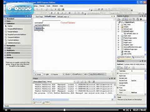 30 - ASP.NET Custom Validator Control - YouTube