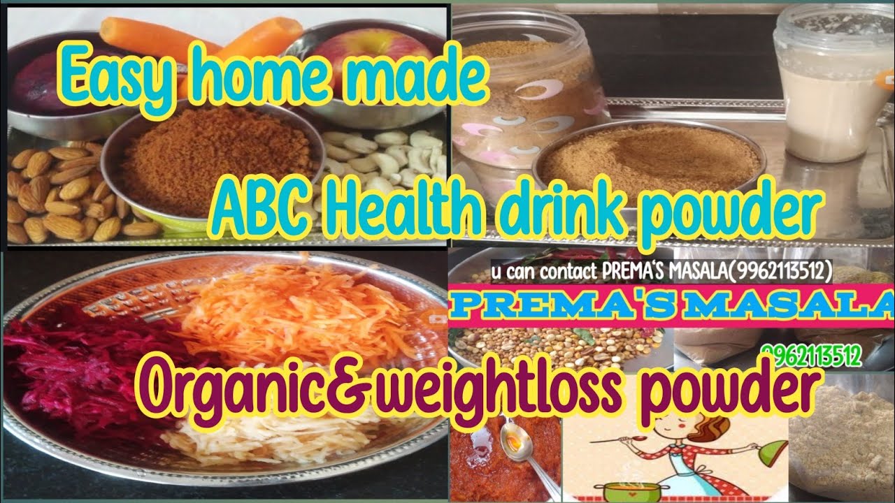 Easy home made organic ABC Health drink powder/best immunity and weight ...