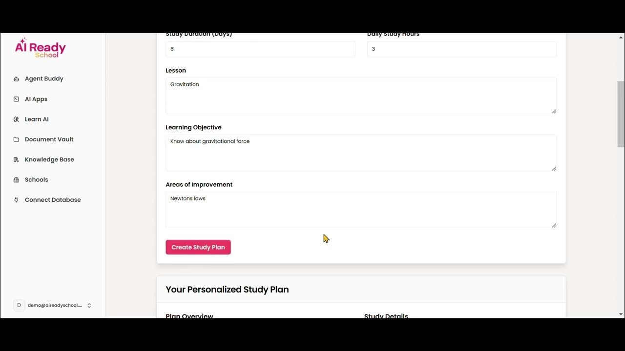 AI Ready School - Study Plan Generator - YouTube