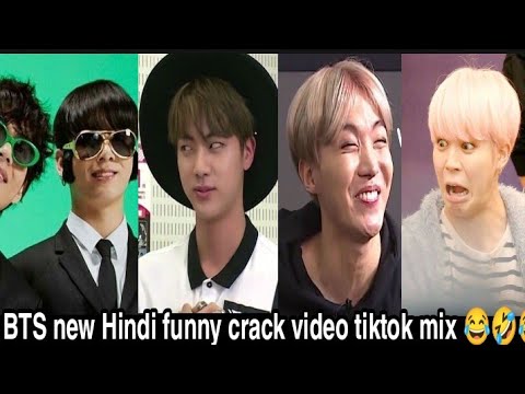 BTS new best Hindi funny crack part 3  😂 // tiktok mix // 😂💜 || BTS || funny || try to not laugh 😂