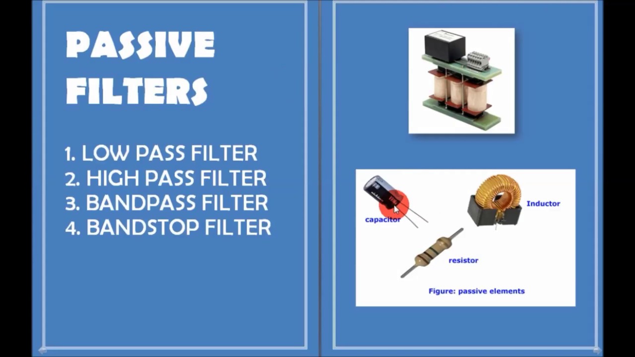 PASSIVE LOW PASS FILTER - YouTube