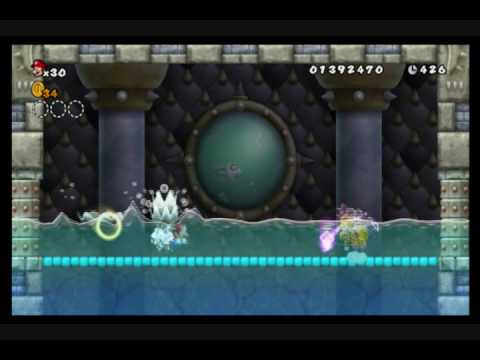 Let's Play New Super Mario Bros. Wii Part 20 - World 4 - End Castle ...