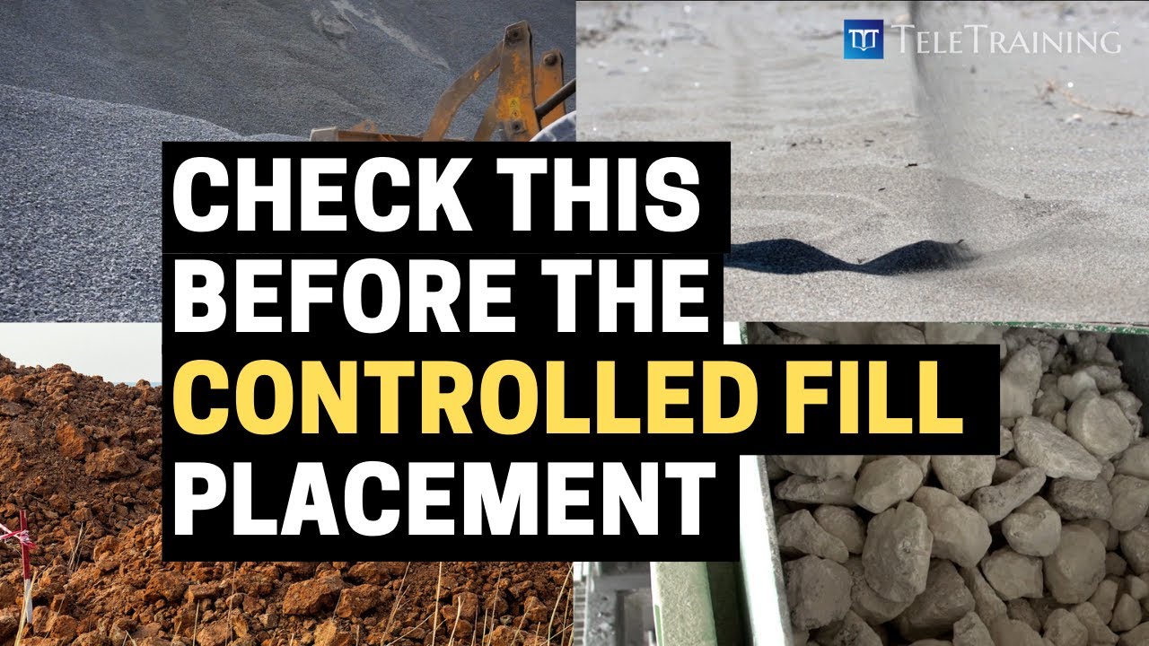 Check this before the controlled fill placement! - YouTube