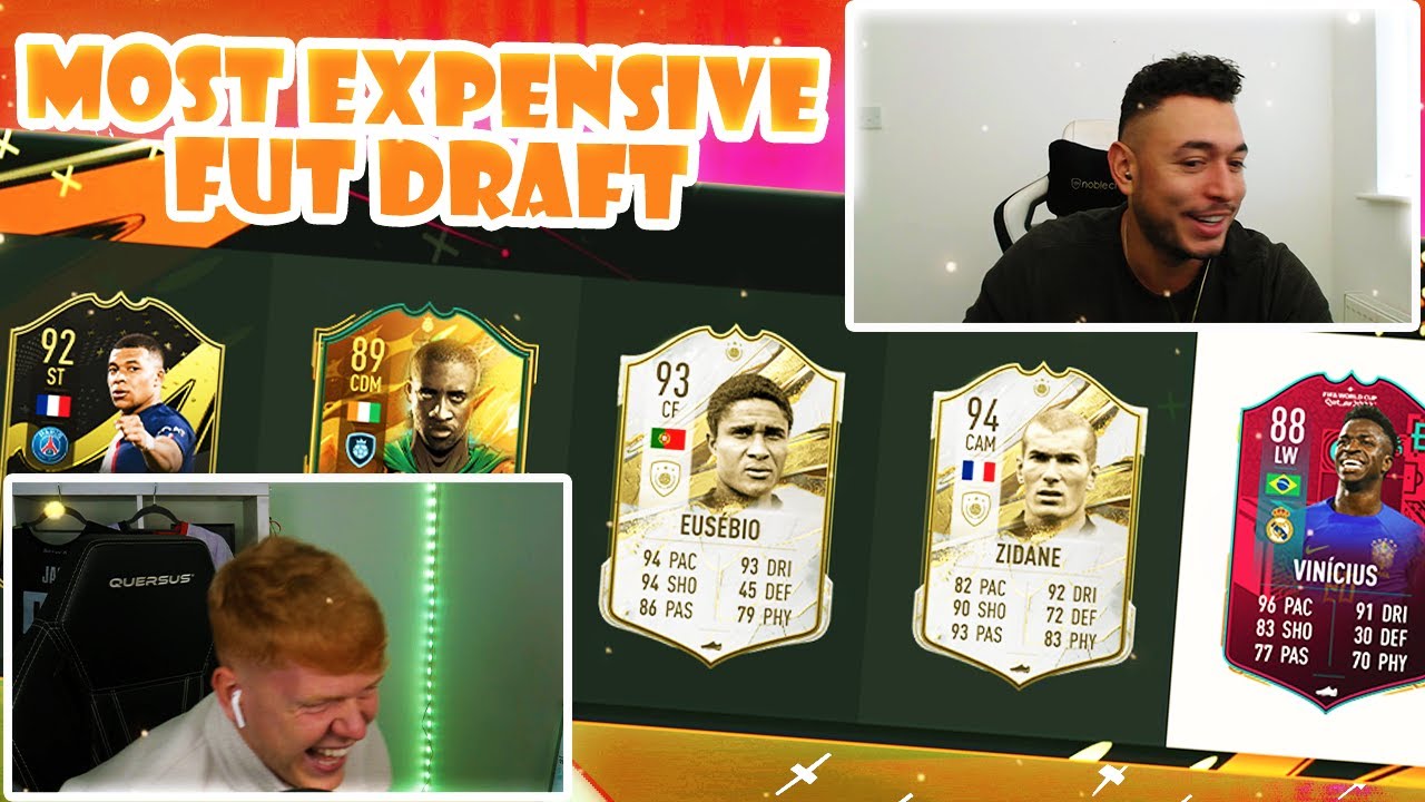 Most expensive EVERY pick.. (15M) HILARIOUS 5 Minute FUT Draft vs @Oakelfish - FIFA 23 - YouTube