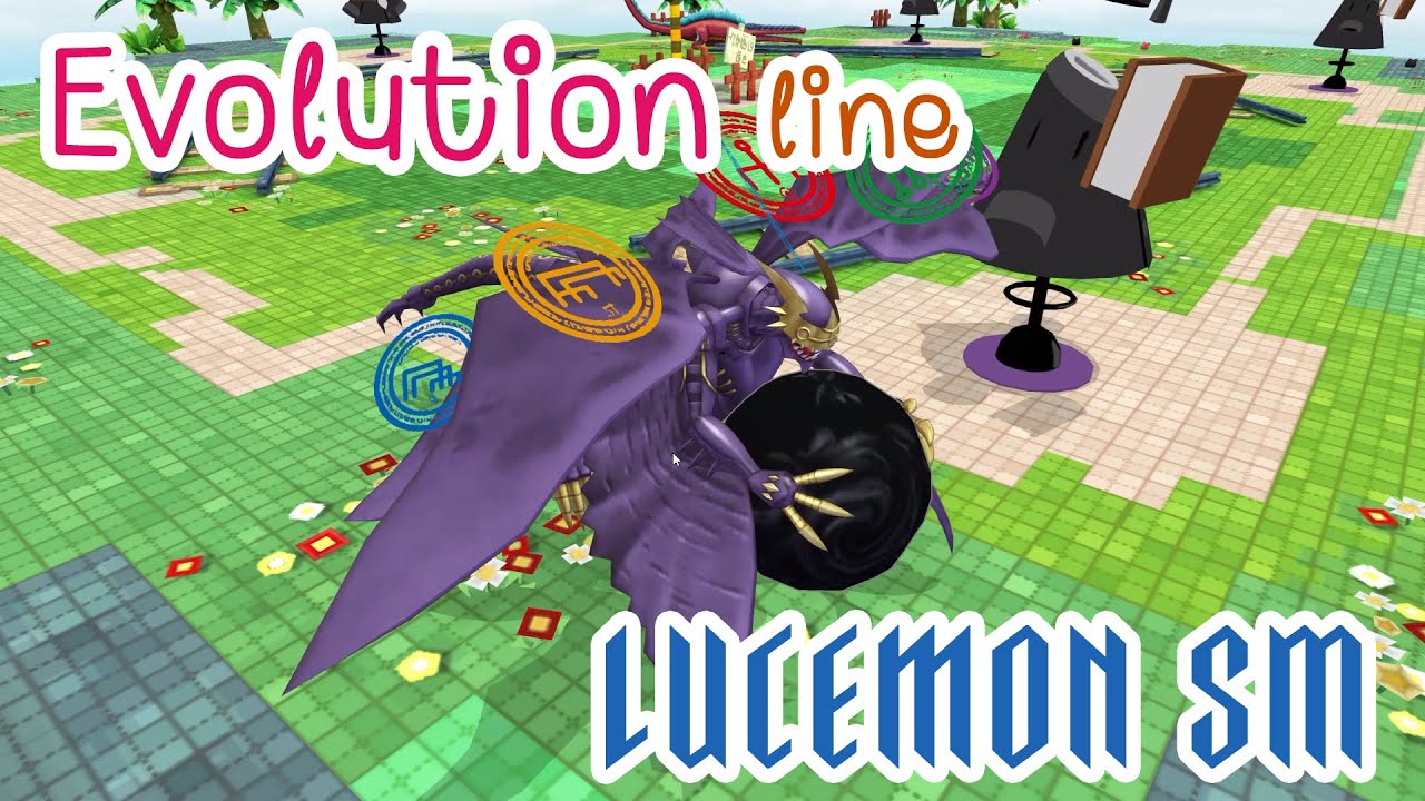 Evolution line | Lucemon SM | Digimon story cyber sleuth - YouTube