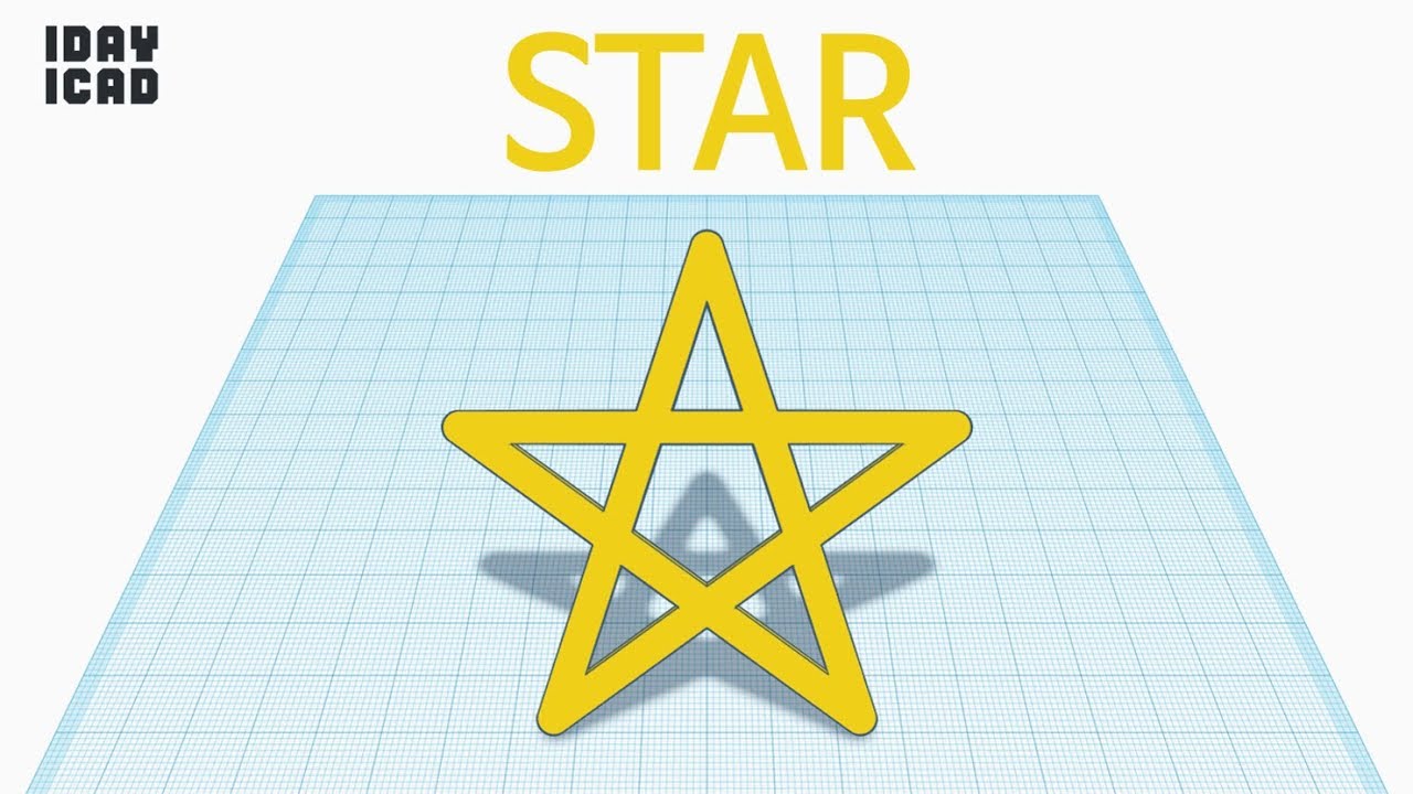 [1DAY 1CAD] STAR (Tinkercad : know-how / style / education) [STL ...