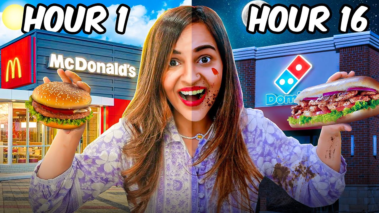 I Ate Fast Food Every Hour for an ENTIRE Day.. - YouTube