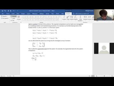 Math 231 Fall 2021 Lesson 3 Part 1 - YouTube