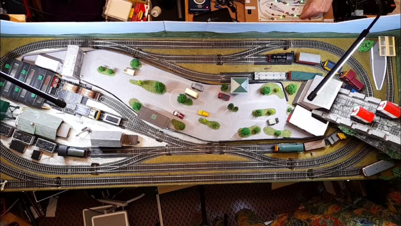 Model railway- Overhead view of "Proof of concept" 2' x 6' OO gauge ...