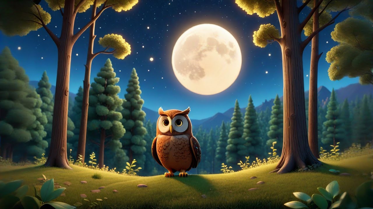 Owl’s Nighttime Song 🦉🌙 | Soothing Bedtime Song for Kids | Relaxing ...