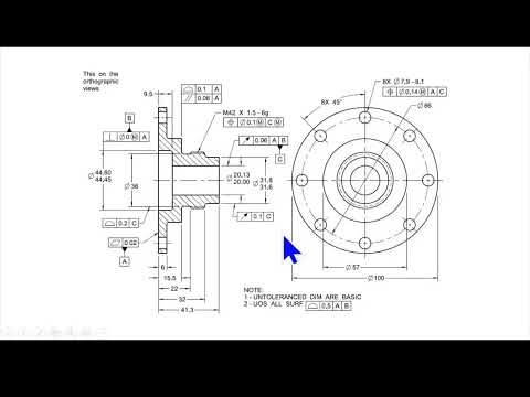 Interpretacion de planos. Tolerancias geometricas. (CNC en español).