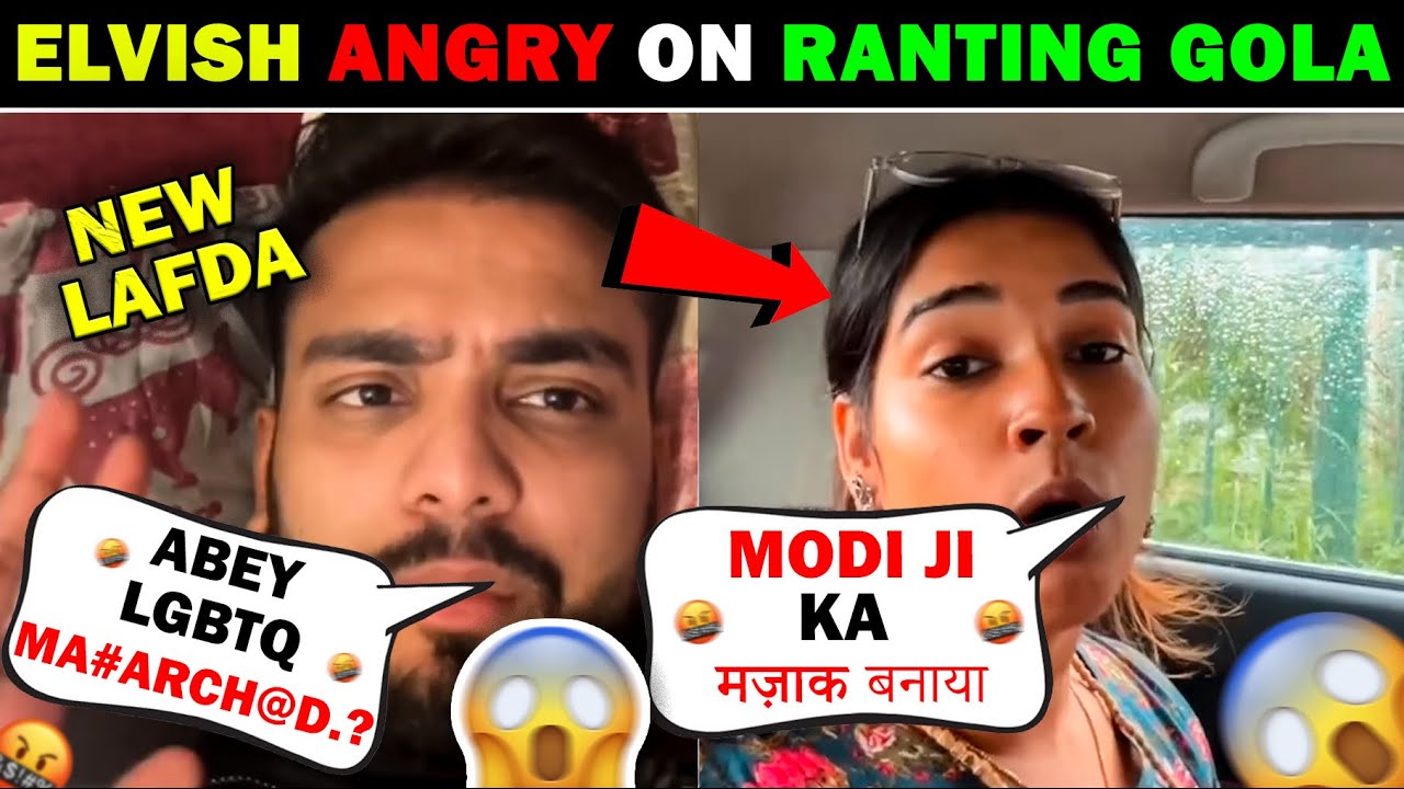 Elvish Yadav Vs Ranting Gola FIGHT Full Update 😡 Elvish LGBTQ React on ...