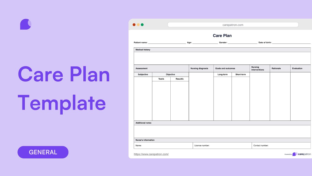 How to use a Care Plan - YouTube