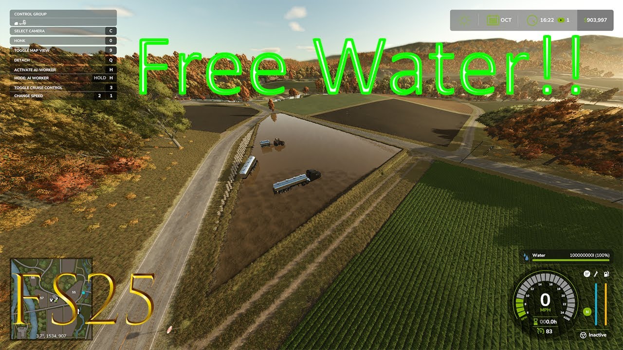 FS25 TWO Ways to get FREE WATER on ALL PLATFORMS - YouTube