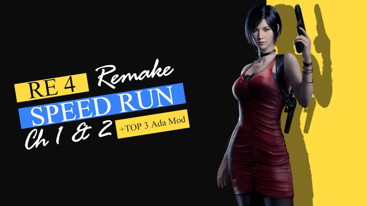 I tried speed run in RE4 remake using Ada Wong in Main Story - YouTube