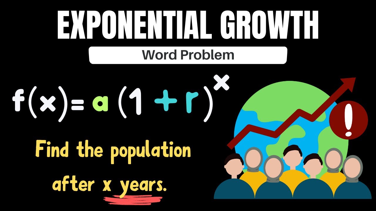 Exponential Growth Word Problem - Population Growth (Quick and Easy Explanation) - YouTube