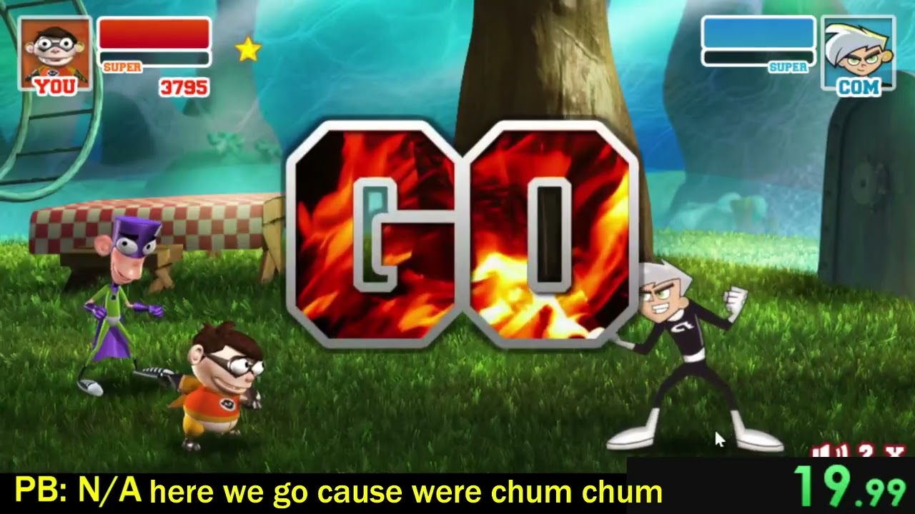 Nickelodeon Super Brawl 2 Speedrun Individual Fight in 28 seconds - YouTube