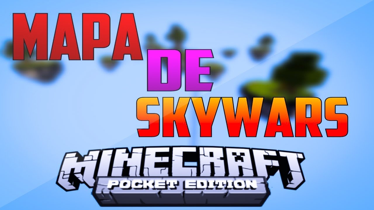 MAPA DE SKYWARS PARA MINECRAFT PE 0.12.1 - YouTube