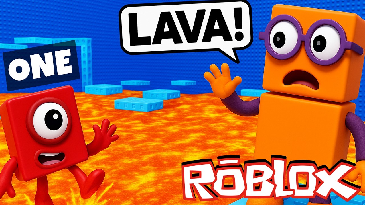Numberblocks Play Floor Is Lava TOWER in Roblox! 🔥 - YouTube