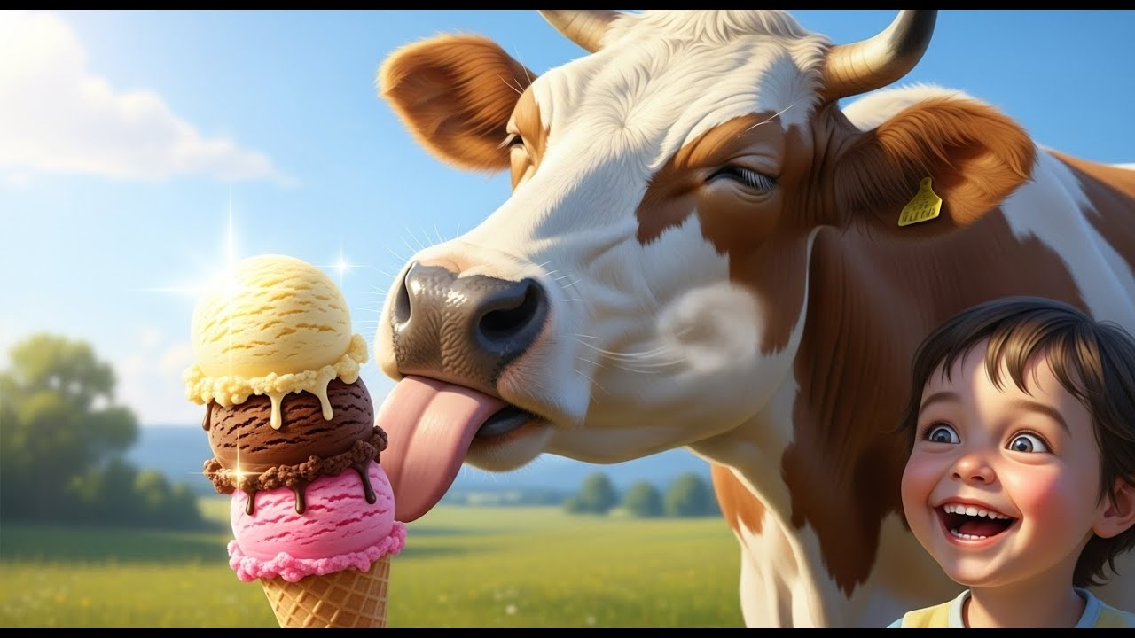 La Vaca que Amaba el Helado | Mejores Rimas Infantiles y Canciones para ...