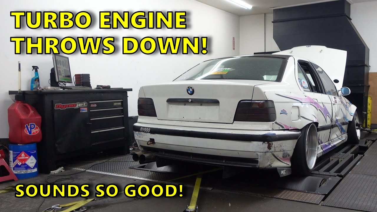 TURBO S52 E36 HITS THE DYNO!!! - YouTube