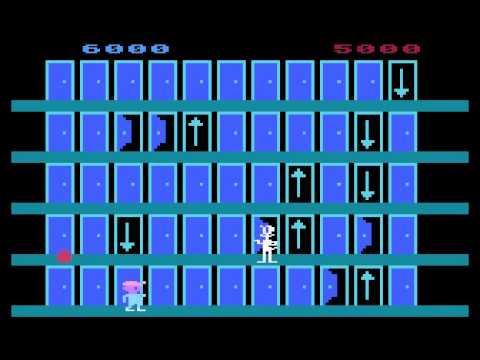looney tunes hotel for Atari 8-bit - YouTube
