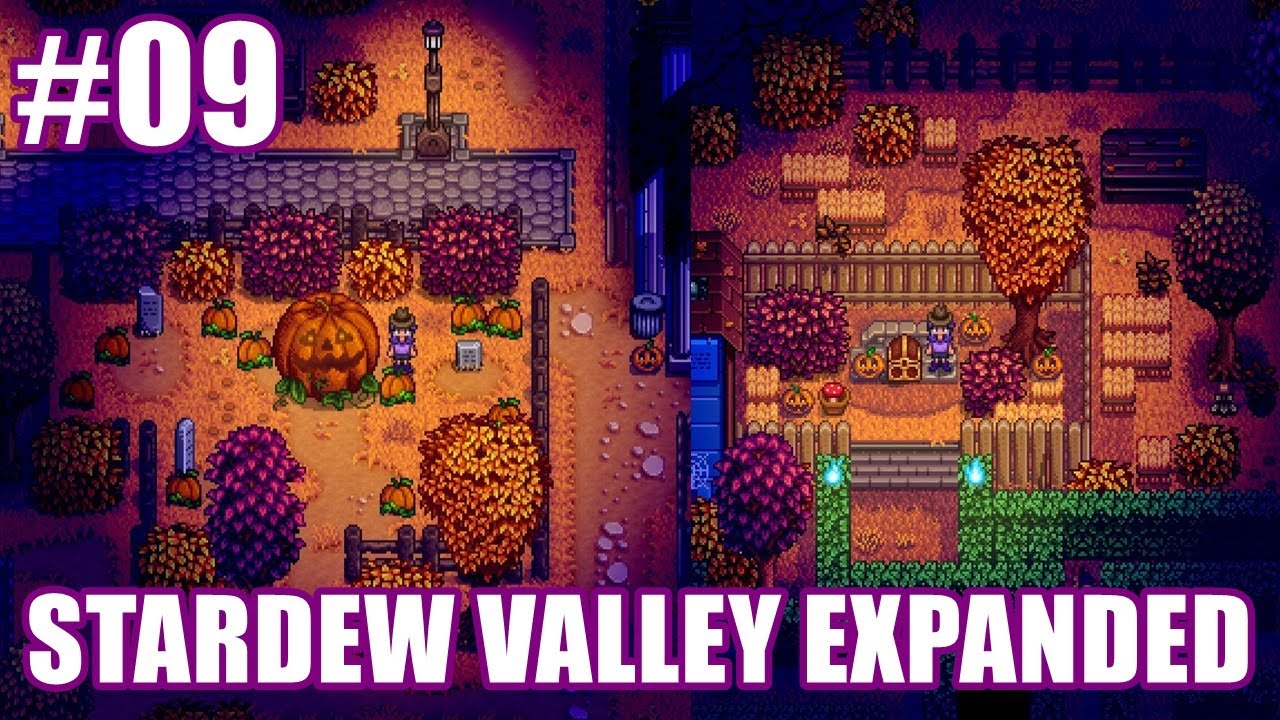 O FESTIVAL DE HALLOWEEN TA LINDO! #09 - Stardew Valley Expanded ...